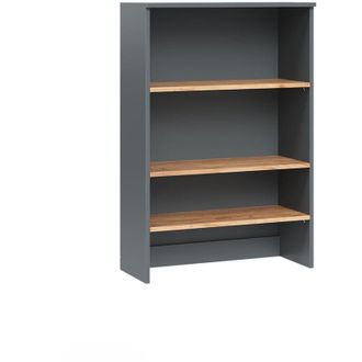 Vicco Badschrank Viktor, Anthrazit/Goldkraft Eiche, 68 x 100.4 cm mit offenen Regalen, Vicco