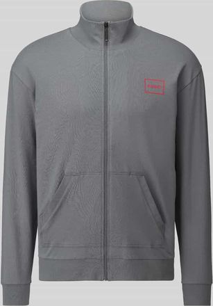 HUGO BOSS Regular Fit Sweatjacke aus Baumwoll-Mix Modell Laze Zip Jacket