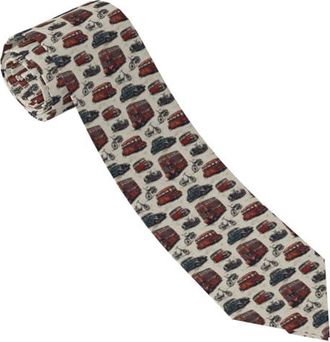 Generic Cravate Pour Homme Impression De Voiture Vintage Classique Necktie &Eacute;l&eacute;gant Cravate Pour Travail Mariage Accessoires