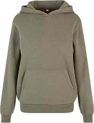 Build Your Brand By289-ladies Fluffy Hoody Sweat-Shirt &agrave; Capuche, Paleolive, XL Femme