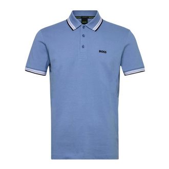 HUGO BOSS Homme, Tops, Bleu, Taille: M Polo en Piqu&eacute; de Coton