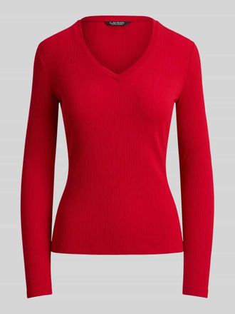 Lauren Ralph Lauren Slim Fit Langarmshirt aus Baumwoll-Modal-Mix