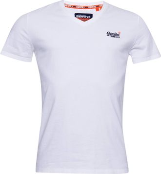 Superdry Herren ORANGE LABEL VNTGE EMB VEE TEE T-Shirt, Weiß (Optic White 26C), XXX-Large