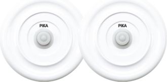 Pika PKM Universal-Vakuumdeckel, Größe M, Durchmesser 8 cm, Kunststoff, Weiß, 2 Stück