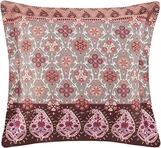 Bassetti Kissenhülle Laglio 41 aus 100% Baumwolle-Mako-Satin in der Farbe Beige, Maße: 40cm x 40cm, 9320545