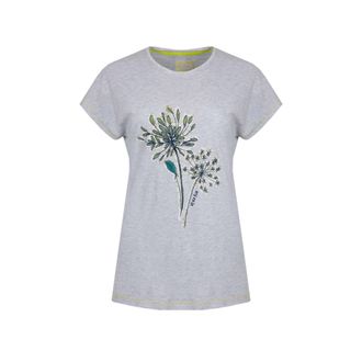 Weird Fish Seedheads T-Shirt Baumwolle aus biologischem Anbau für Damen (Perlengrau meliert)