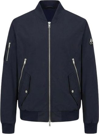 Moose Knuckles Homme, Vestes, Bleu, Taille: L Courville Bomber Crinkle