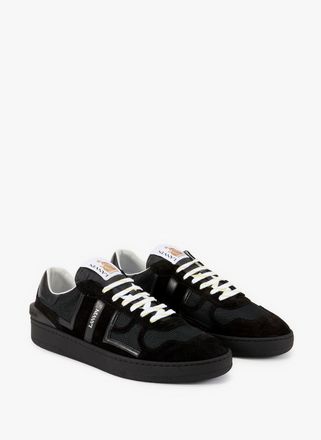 Lanvin Baskets bi-mati&egrave;re &agrave; lacets