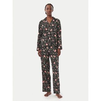 Lauren Ralph Lauren Pyjama ILN92524 Schwarz Regular Fit