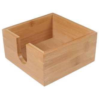 Healifty Bambus Serviettenhalter Tischspender Papierbox Desktop Serviettenbox F&uuml;r Haushalt B&uuml;ro Restaurant