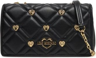 Love Moschino JC4120PP1MLI0000, Schultertasche f&uuml;r Damen, Schwarz, Einheitsgr&ouml;&szlig;e, Schwarz, Einheitsgr&ouml;&szlig;e