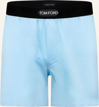 Tom Ford Boxershorts Aus Seide blau