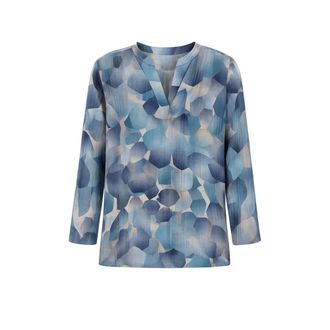 2-Biz Femme, Blouses et Chemises, Bleu, Taille: 44 FR Blouses