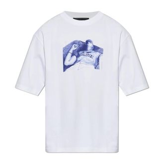 Dsquared2 Logo T-Shirt - - Tops - Herren - Wei&szlig; - M