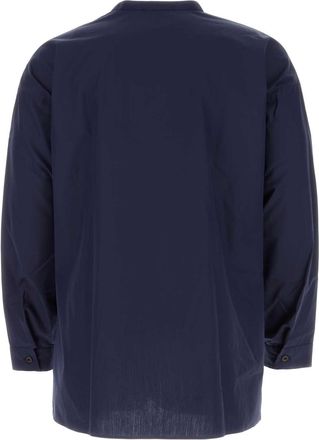 Prada Cotton Poplin Oversize Shirt - Navy