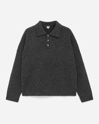 Arket Polopullover Aus Wolle -Grau