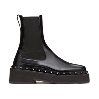 Valentino Garavani Vlogo Signature Calfskin Stiefel 70mm - - Shoes - Damen - Schwarzk - 40 EU