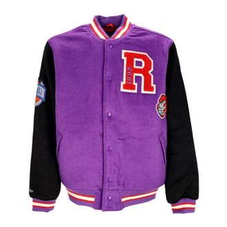 Mitchell & Ness Toronto Raptors Legacy Varsity Jacke Lila/Schwarz - - Jackets - Herren - Lila - XL