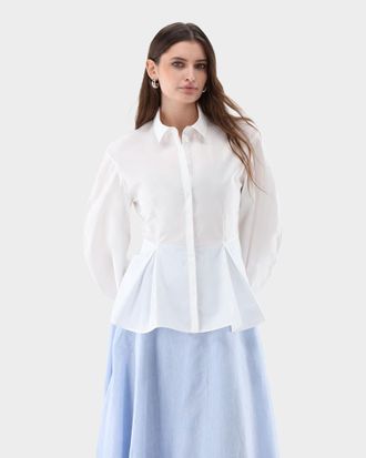 van Laack Hemdbluse mit Falten Details