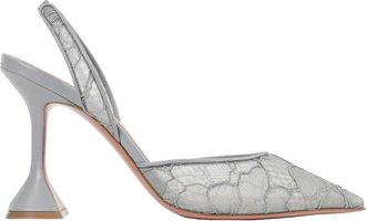 Amina Muaddi Holli Lace Slingback 95 Pumps