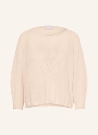 Hemisphere Hemisphere Pullover Mit Cashmere Und 3/4-Arm beige