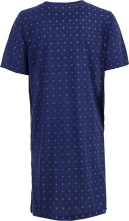 Lucky Brand Herren Nachthemd Kurzarm Tasche Leicht, Farbe:Navy, Größe:L