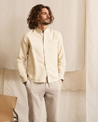 Faguo Chemise en lin &eacute;crue