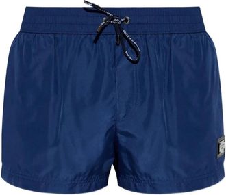 Dolce & Gabbana Homme, Maillots de bain, Bleu, Taille: 3XL Short Boxer + Pouch