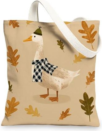 Generic Sacs dépicerie réutilisables légers et lavables avec sangle dépaule pour salle de sport, beige, 13x15 Inch