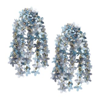 Lott. Gioielli Sequin Flower Rain Earrings - - Accessories - Damen - Blau - ONE SIZE