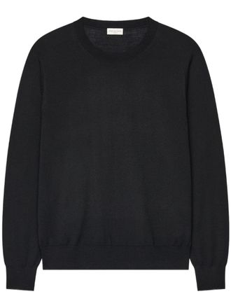 Dries Van Noten pull en laine mérinos - Noir