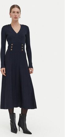 Liu Jo Strickkleid WF6227 MS81R Dunkelblau A-Line Fit