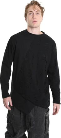La Haine Inside Us Homme, Tops, Noir, Taille: M Asymetryczny Longsleeve