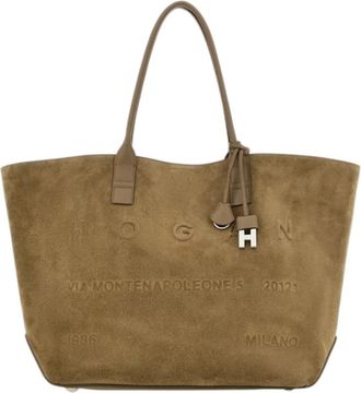 Hogan Sac cabas Address - Femme - Sacs - Brun - Taille: ONE Size