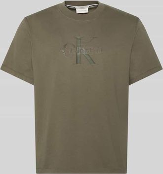 Calvin Klein Jeans Relaxed Fit T-Shirt aus reiner Baumwolle mit Logo-Print