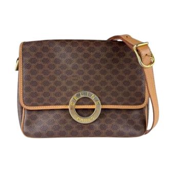 Celine Pre-owned Sac bandouli&egrave;re en toile - Femme - Pre-owned - Brun - Taille: ONE Size