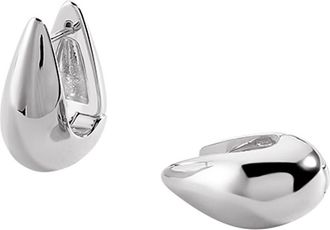 Agatha Ruiz De La Prada Cr&eacute;oles dodues lisses Danae laiton argent&eacute;