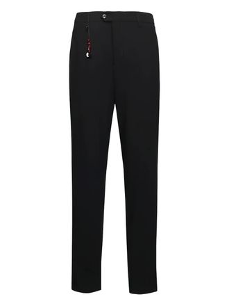Marco Pescarolo button-detail trousers - Noir