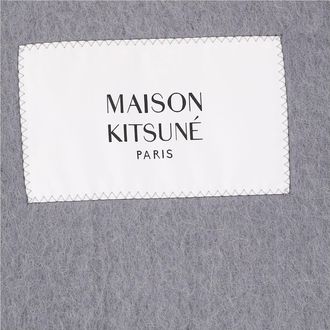 Maison Kitsun&eacute; Alpaca Blend Scarf - Gray