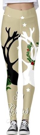 Generic Leggings Femme Legging Legging Anti Cellulite Femme Imprimé 3D Sorcière De Noël Compression Ciblée Idéal pour Running Gym Et Séances De Yoga Dynamique
