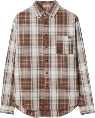 Burberry Homme, Chemises, Gris, Taille: M Chemise en coton &agrave; carreaux Madras