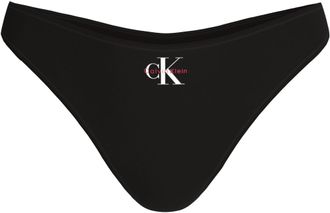 Calvin Klein Swimwear Bikini-Hose, Damen, Gr. XL (42), N-Gr, schwarz, Jersey, Elasthan, CALVIN KLEIN SWIMWEAR, unifarben, Badehosen Bikini-Hose, K&ouml;rpernahe Passform mit ela