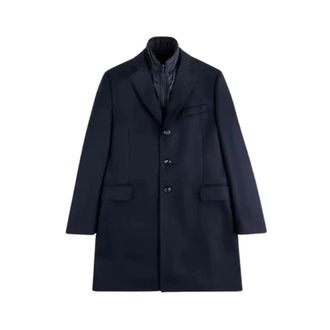 Fay Double Coat - - Coats - Herren - Blau - S