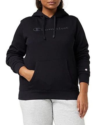 Champion American Classics Sweat &agrave; Capuche pour Femme, Noir Ton sur Ton, S