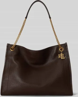 Lauren Ralph Lauren Henkeltasche aus Kalbsleder mit Kettenhenkel