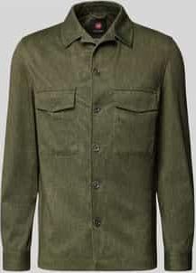 CG - Club of Gents Slim Fit Hemdjacke mit Brusttaschen Modell Constantin