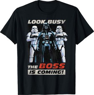Star Wars Darth Vader Look Busy The Boss is Coming T-Shirt