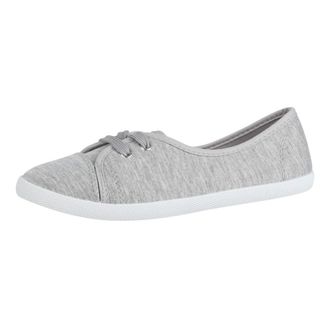 Elara Damen Ballerinas Sneaker Schnürer Chunkyrayan 1413 Lt.Grey 39