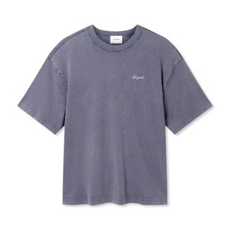 Axel Arigato Honor Washed T-Shirt - - Tops - Herren - Grau - S