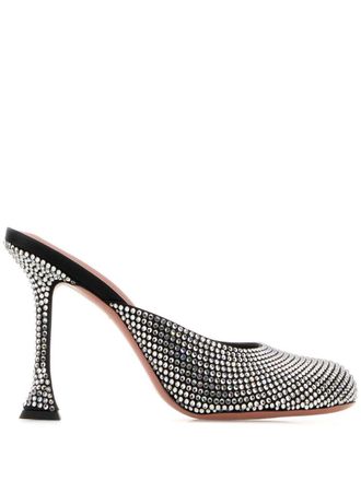 Amina Muaddi mules Iris 95 mm - Noir